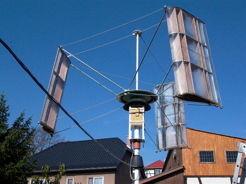 Selbstbau H-Rotor • www.kleinwindanlagen.de